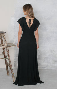 Forest Green Maye Gown | Chiffon Formal Dress by Folkster